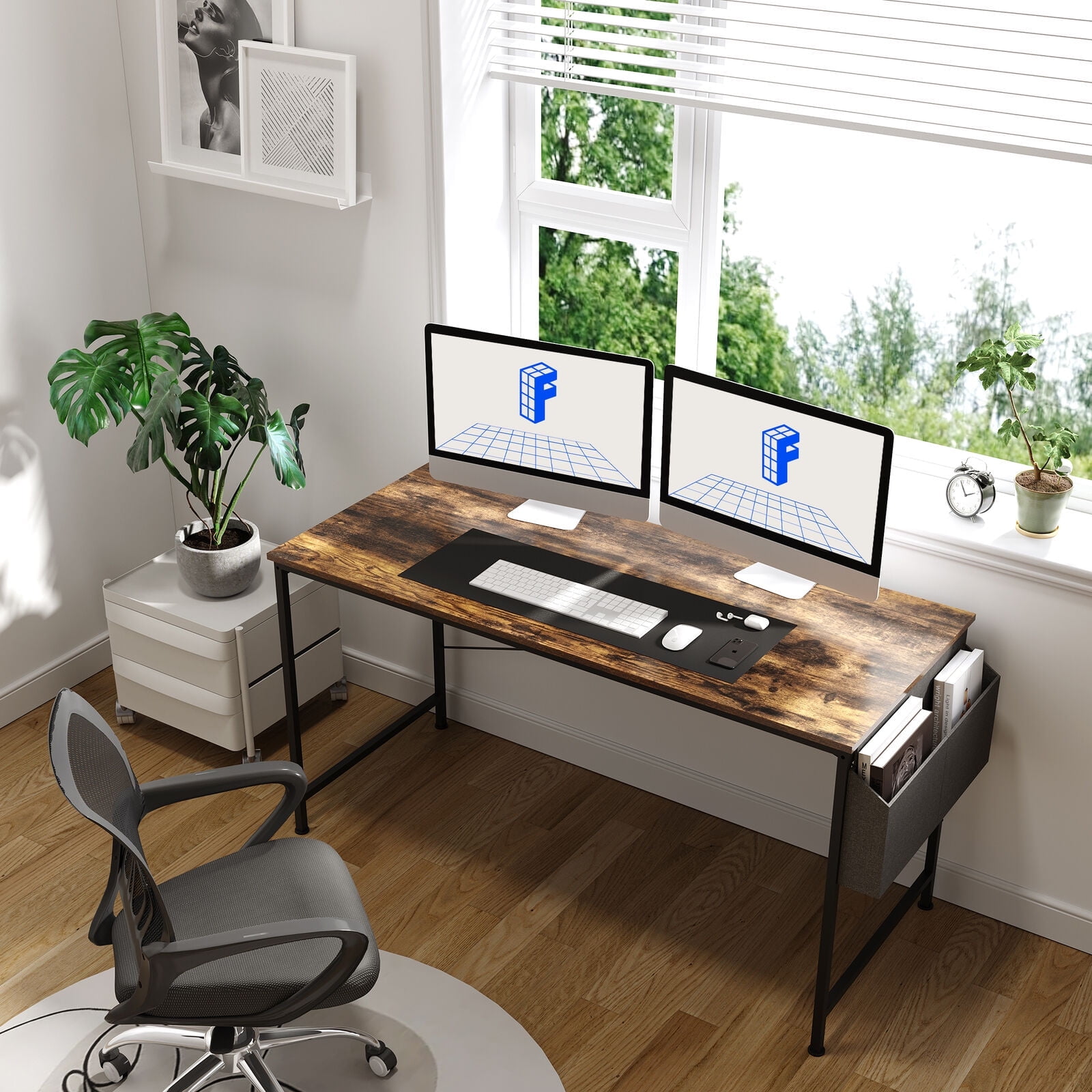 FlexiSpot Computer Desk Office Desk with Storage Bag Home Office Desk ...