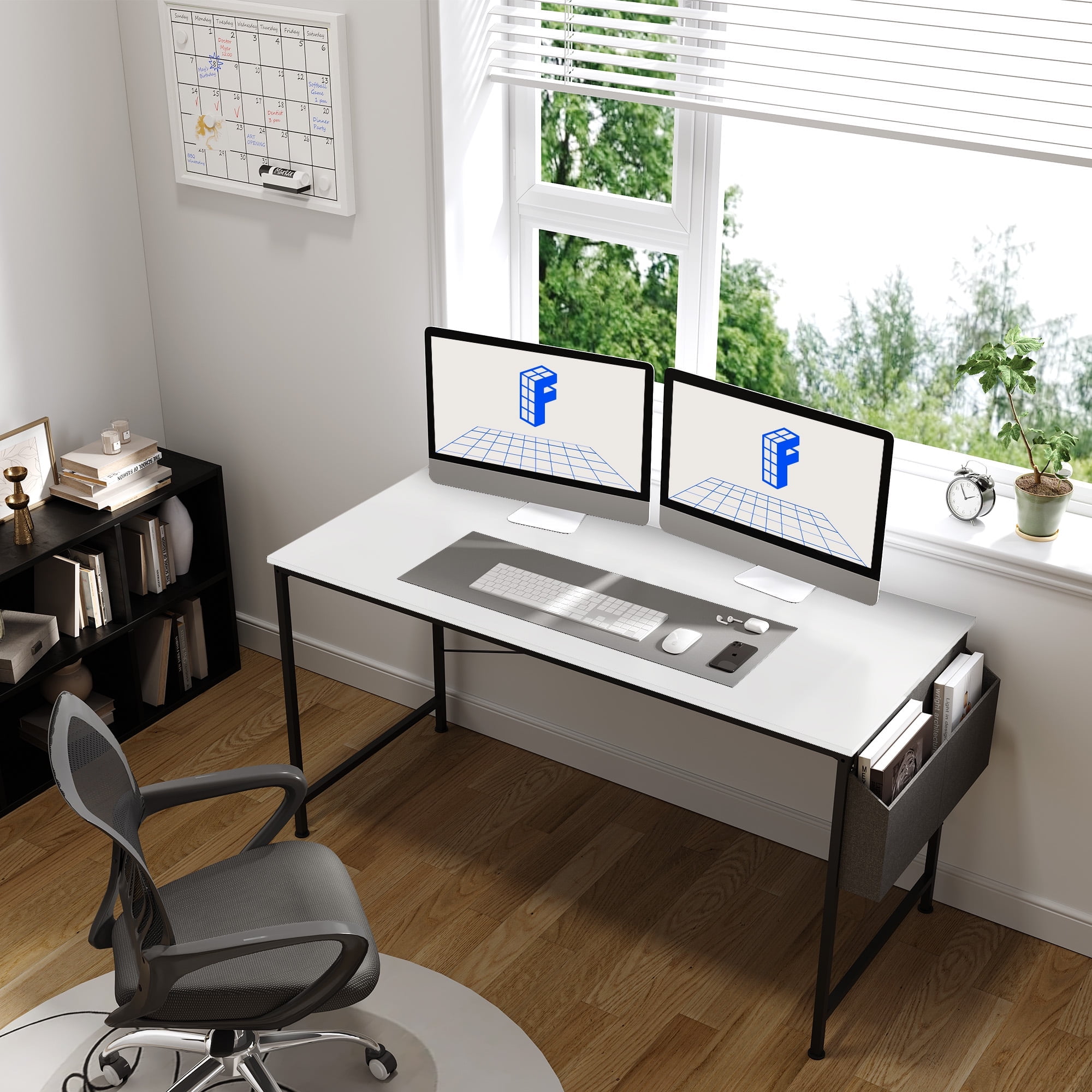 FlexiSpot Computer Desk Office Desk with Storage Bag Home Office Desk ...