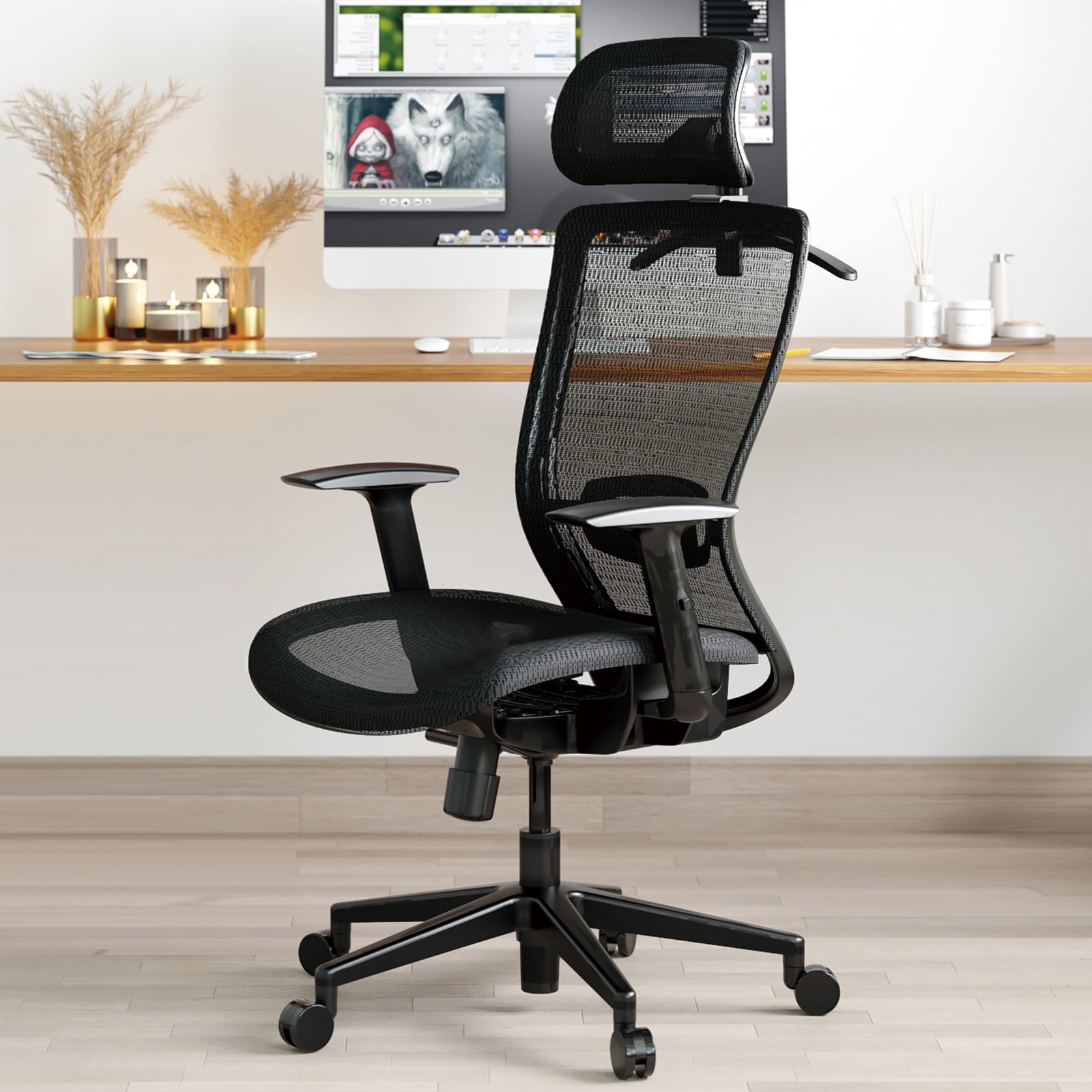 FlexiSpot High Capacity Ergonomic Mesh Office Chair with Comfortable ...