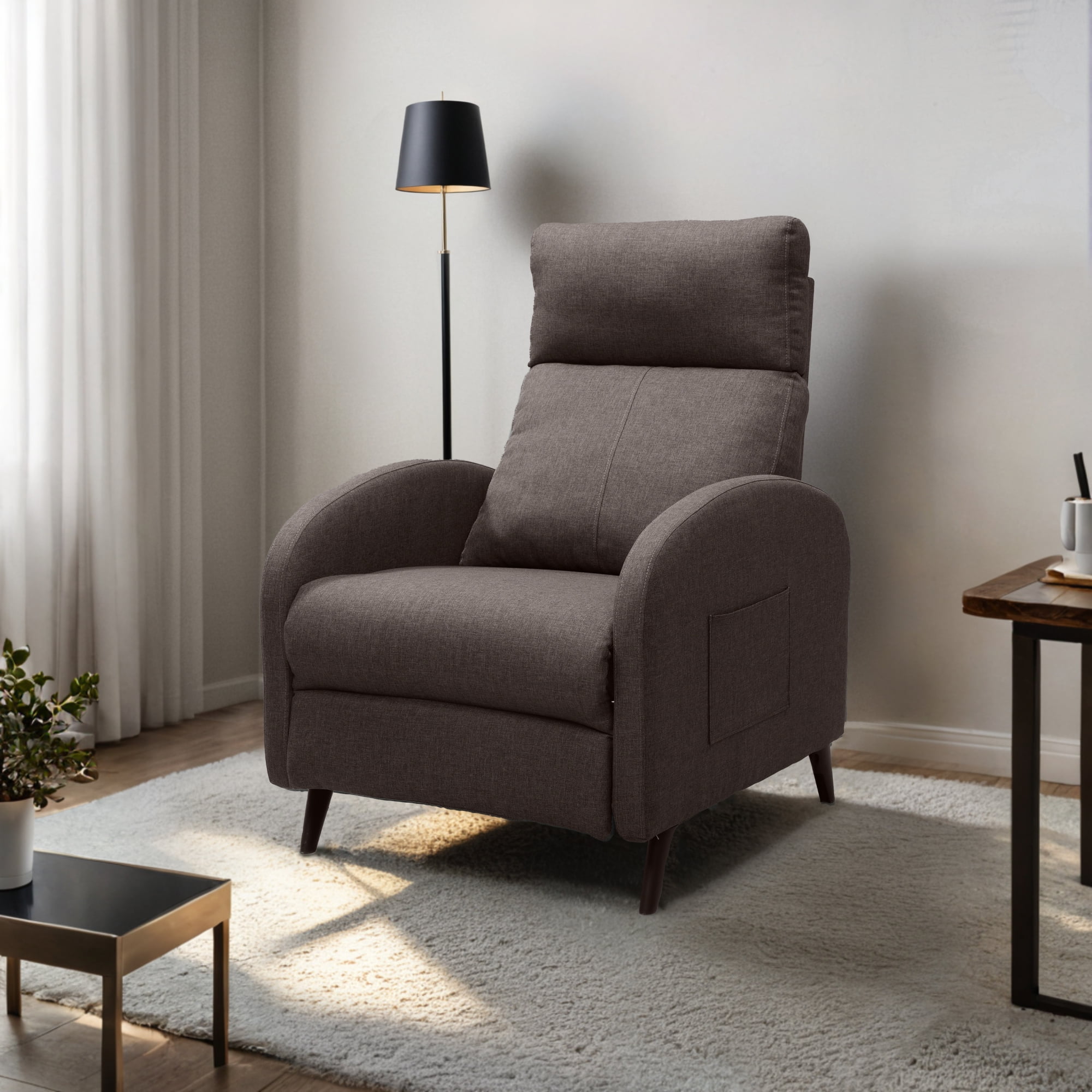 FlexiSpot Recliner Chair Small Recliner Adjustable Reclining Chair ...
