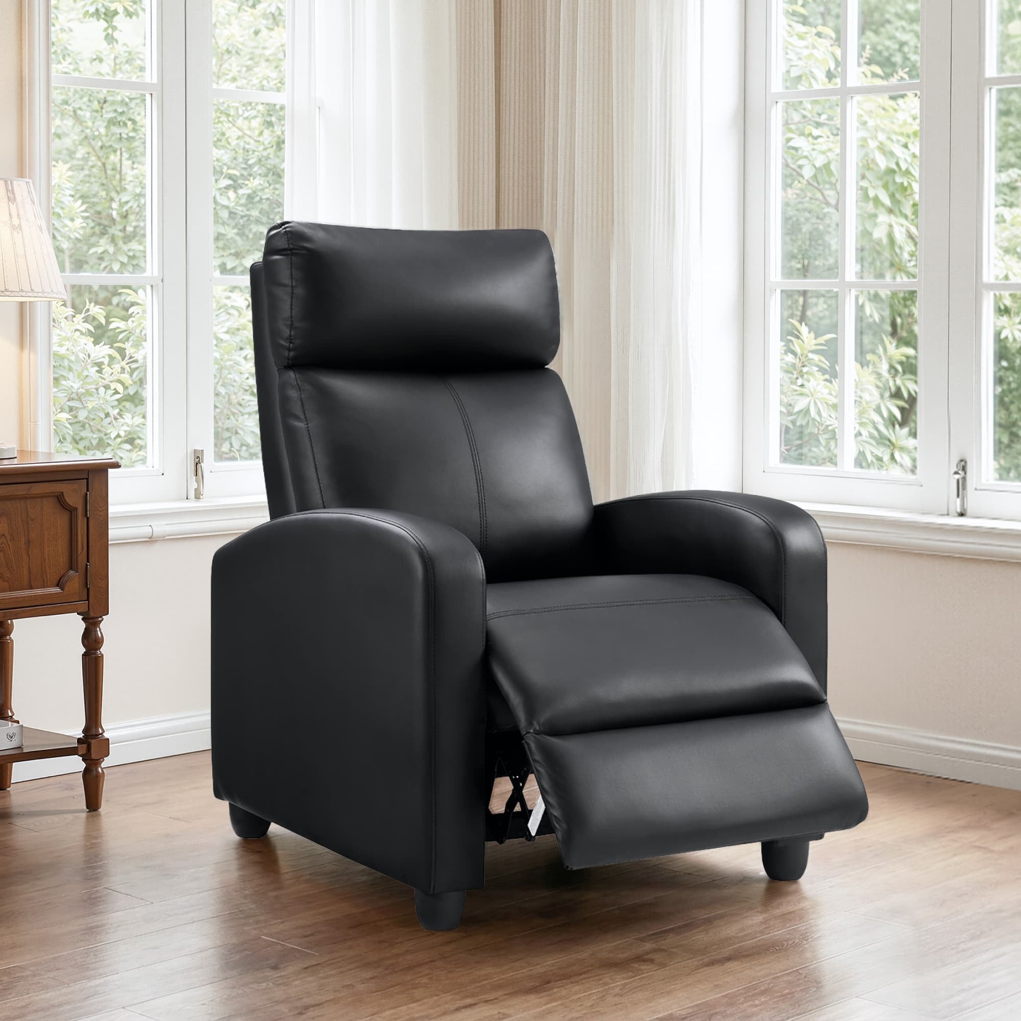 FlexiSpot Pushback Recliner Chair with 3 Reclining Positions & Footrest ...