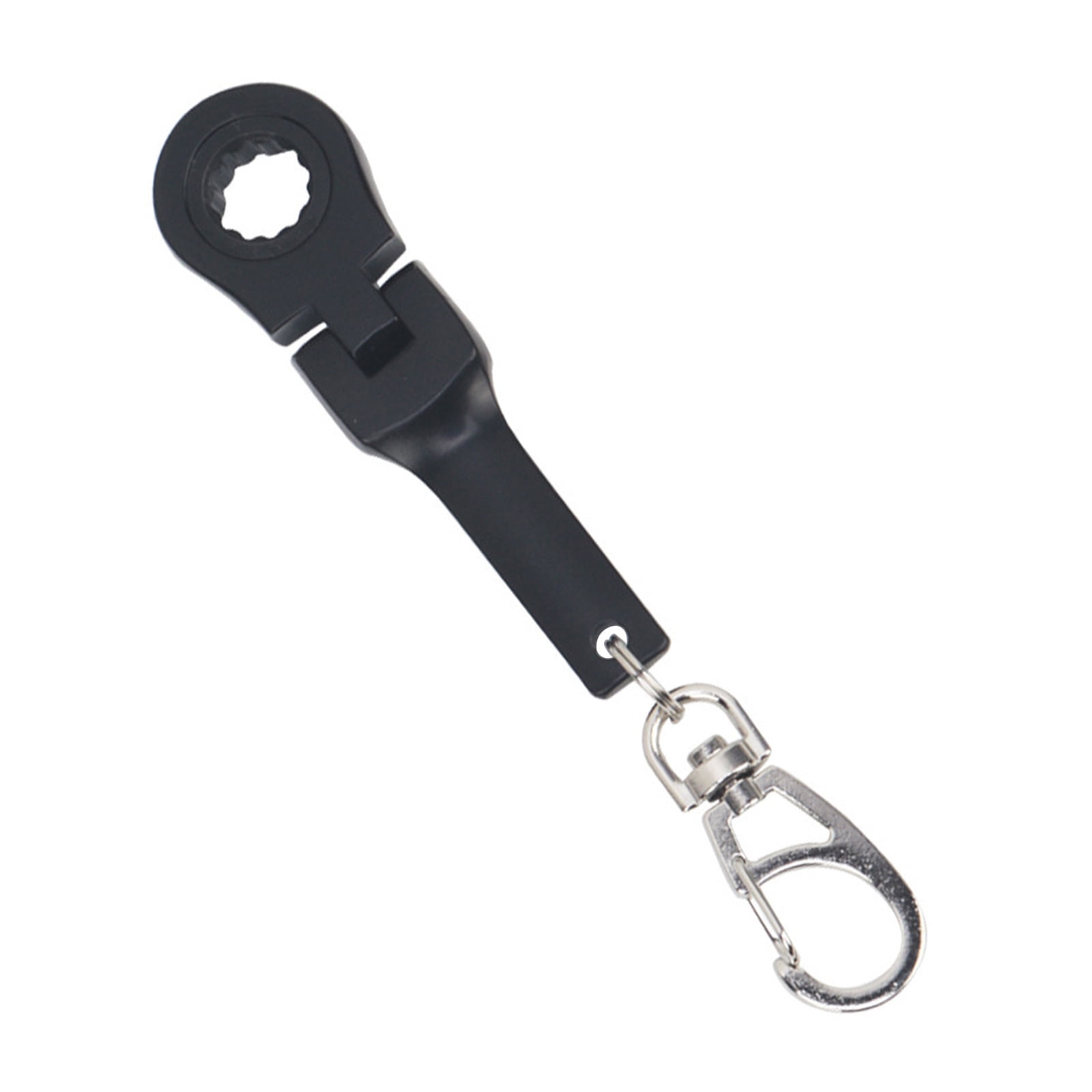 Flexible 10mm Ratcheting Spanner Keychain 180 Degree Rotatable Head ...