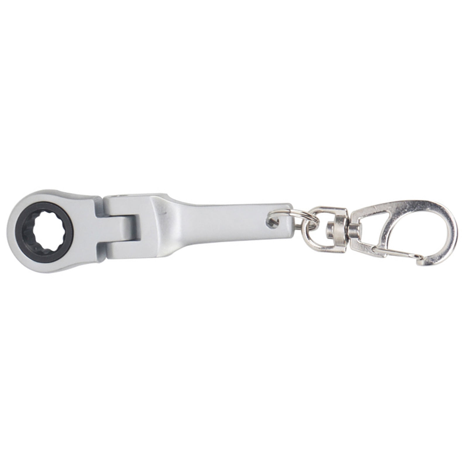 Flexible 10mm Ratcheting Wrench Metal Keychain with 180 Degree Flexible ...
