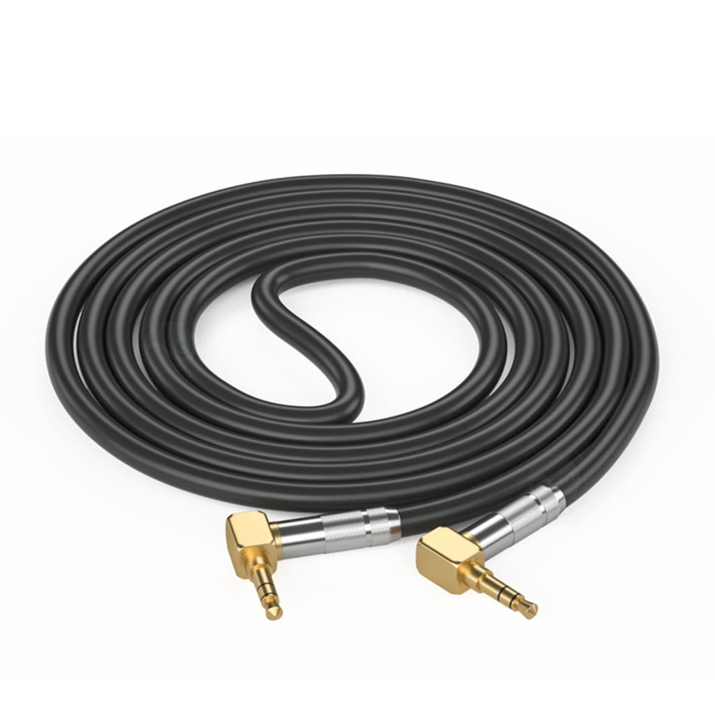 Flexible 3.5mm to 3.5mm Auditory Cable Right Angle Connectors Enhances ...