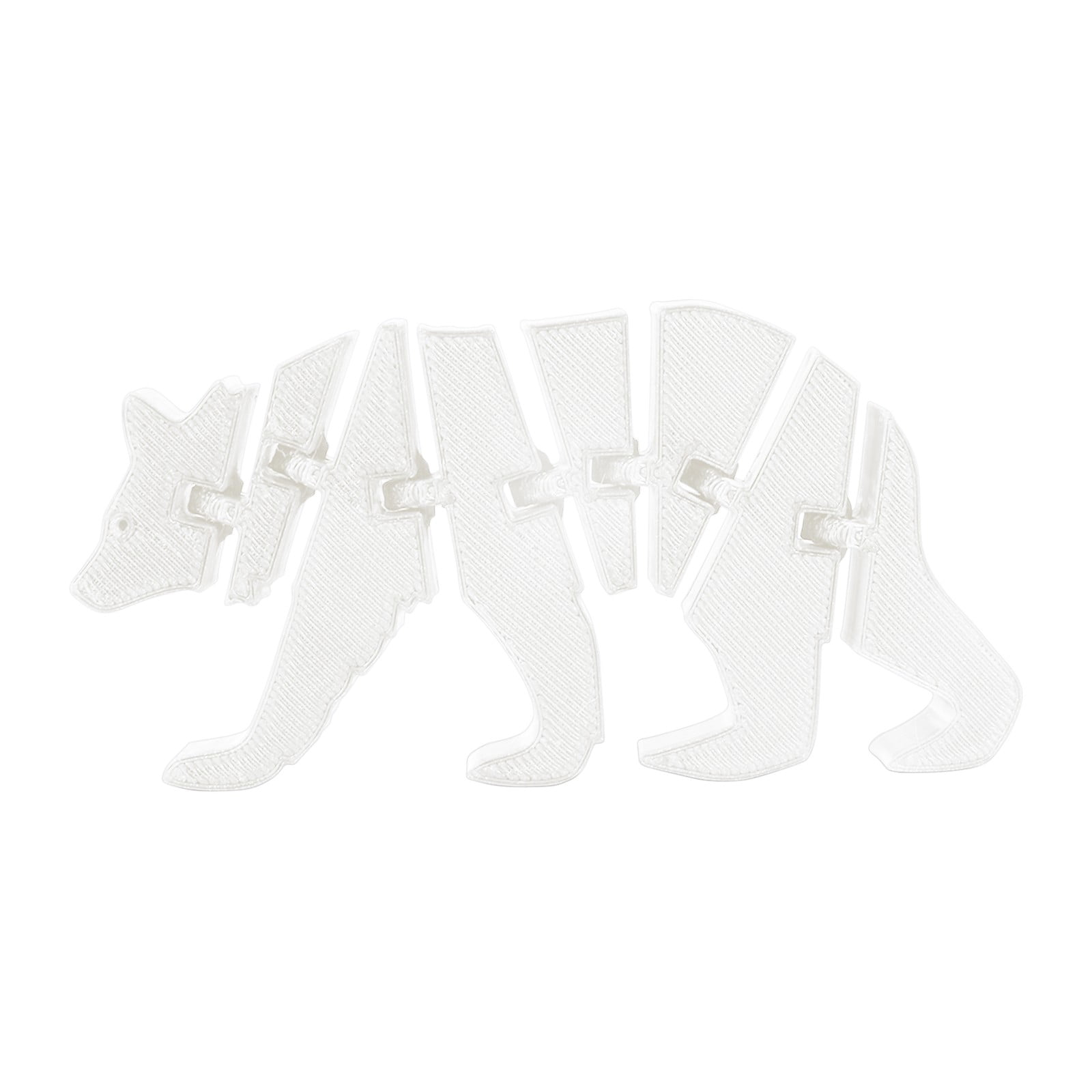 Flexible 3D Printed Articulated Bear Toy Eco-Friendly PLA Material ...
