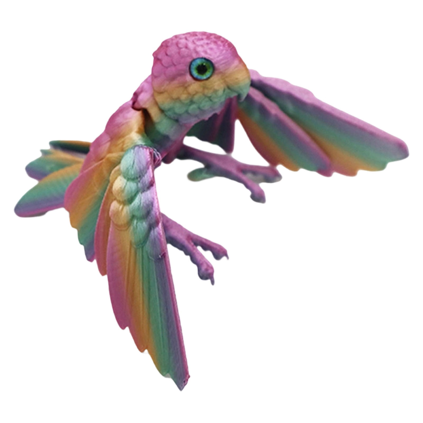Flexible 3D Printed Parrot Model, Bird with Wing and Movable Joints ...