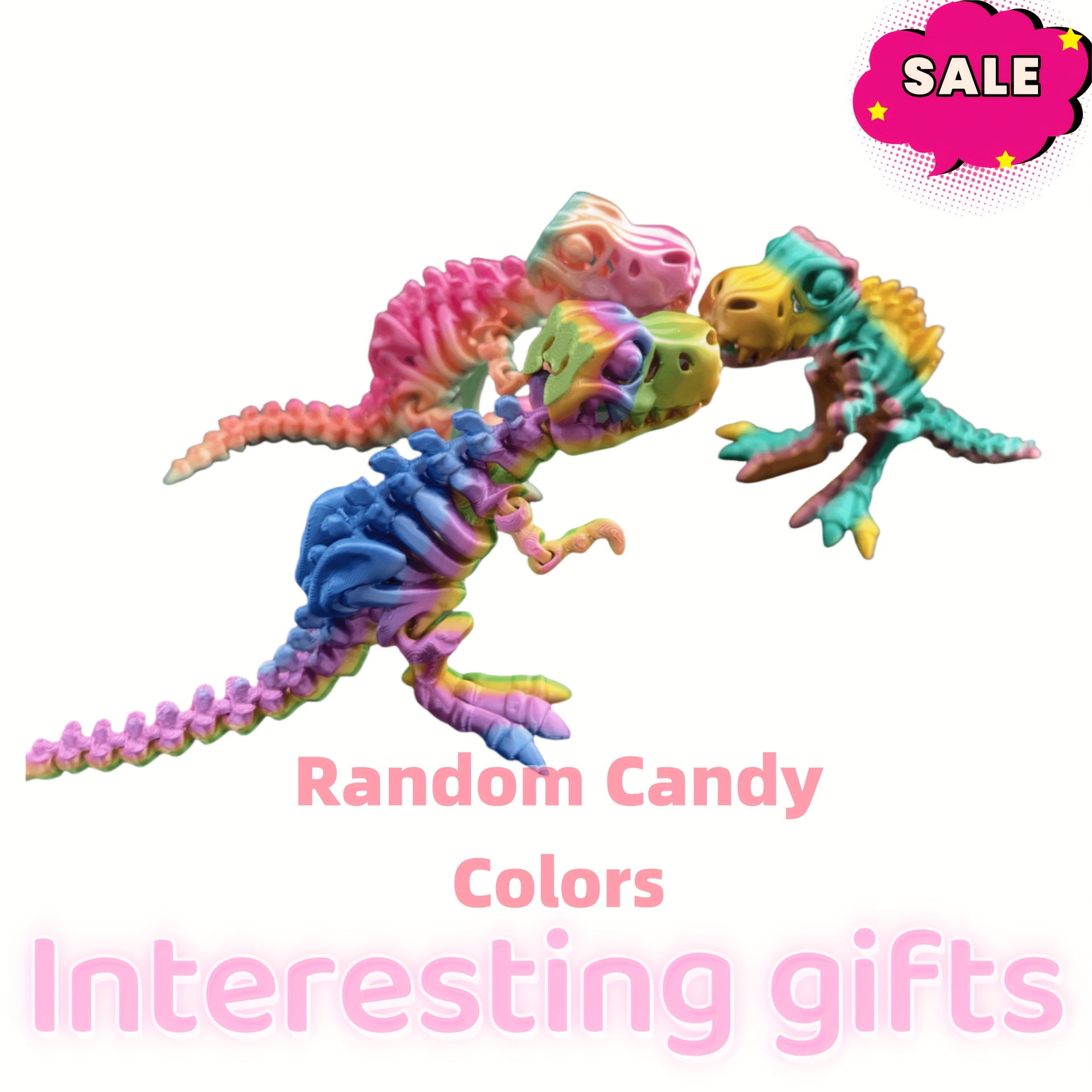 Flexible 3D Printed T-Rex Dinosaur Figurine - Sustainable PLA ...