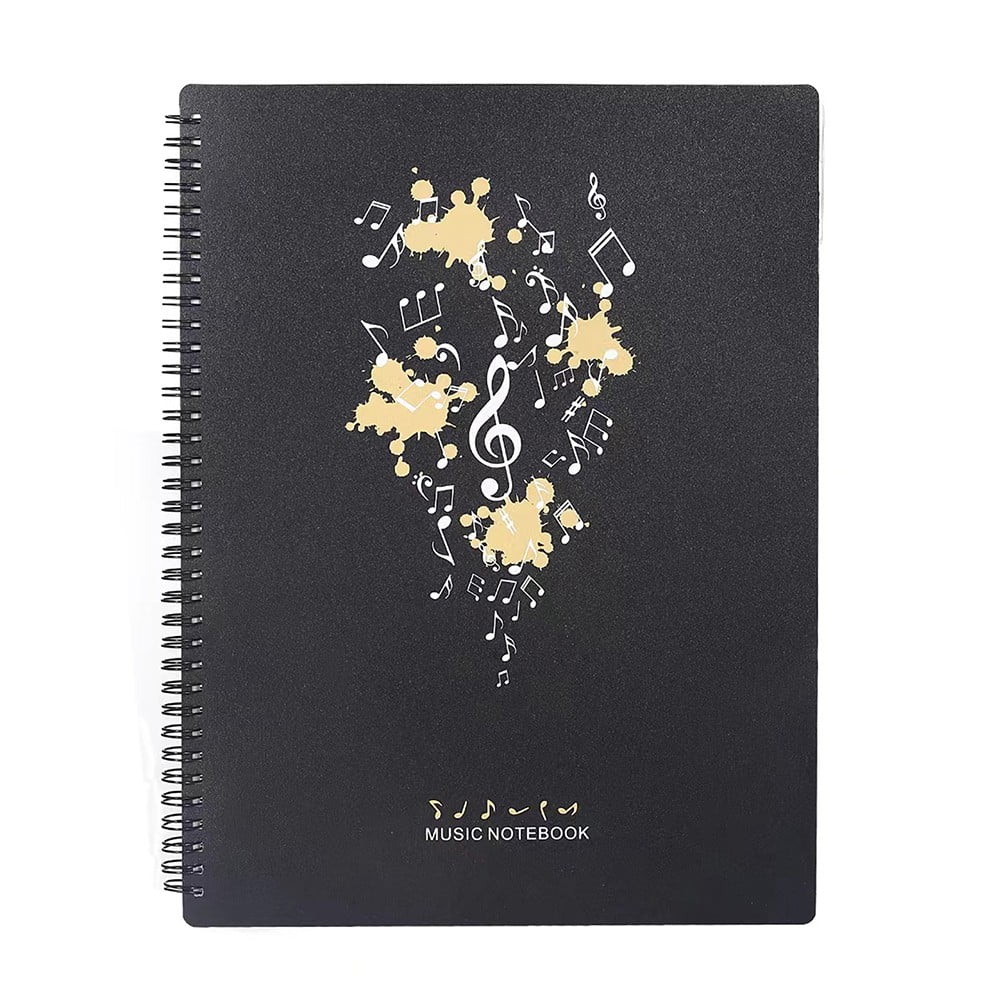 Flexible 40 Pages Piano Music Score Folder A4 Music Book Clip Sheet ...