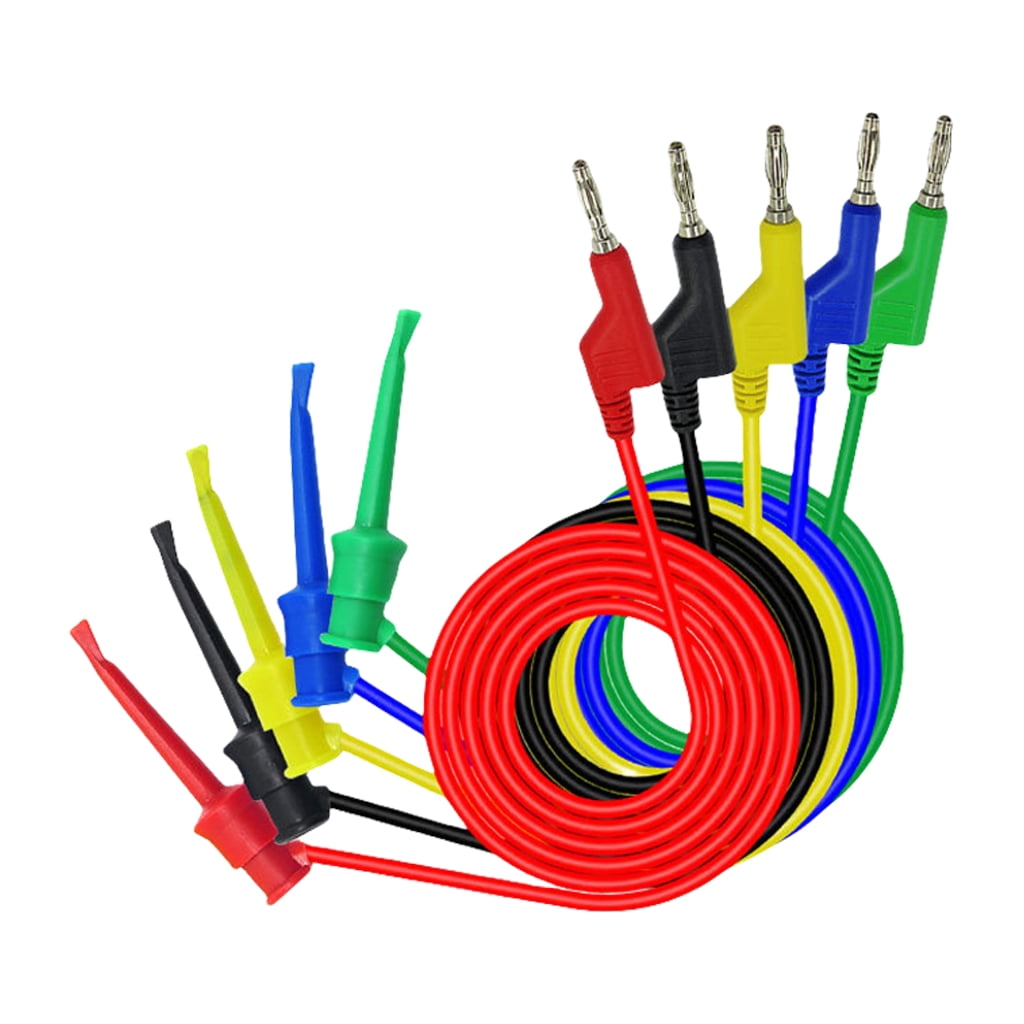 Flexible 4mm Banana Plugs Test Wire Colorful Metal Test Leads for DIY ...