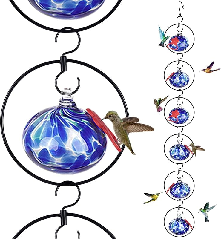 Flexible 6-Circular Hummingbird feeders for Outdoors Hanging Ant and ...