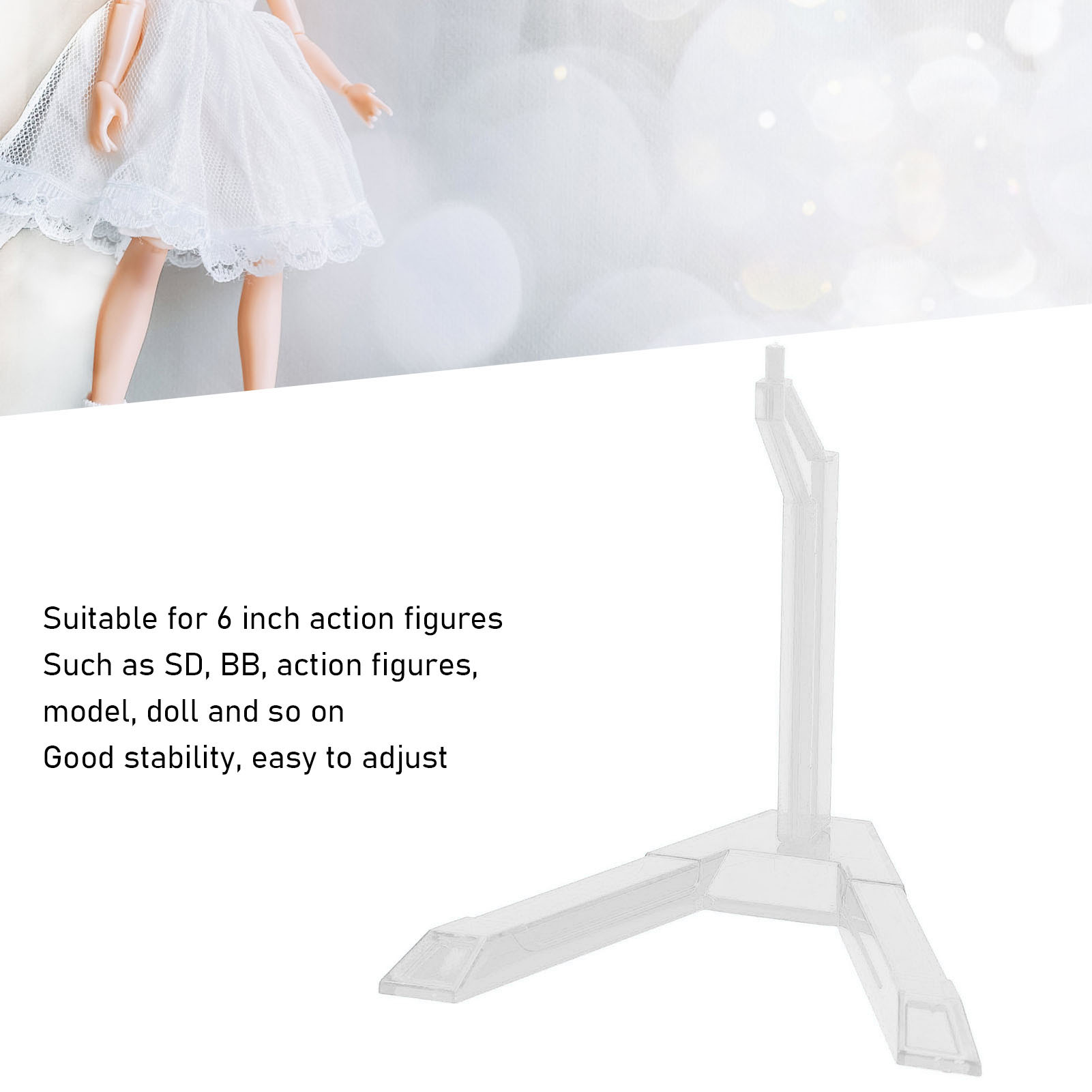 Flexible Action Figure Stands , Secure Base For SD, BB, HG Figures ...