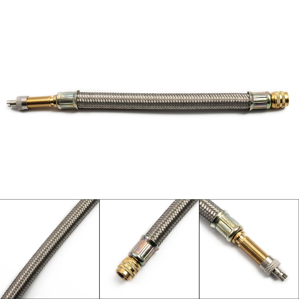 Flexible Air Tyre Valve Extension Adaptor Motorcycle Auto Car Tire Stem ...