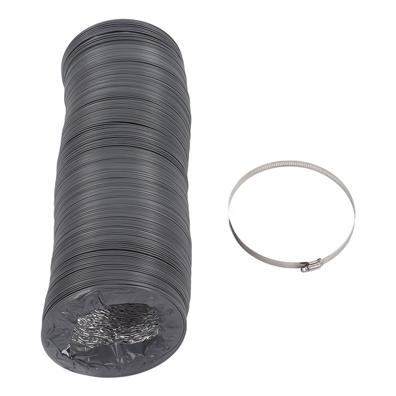 Flexible Aluminum Ducting Duct 1m Length with Clamp for Ventilation ...