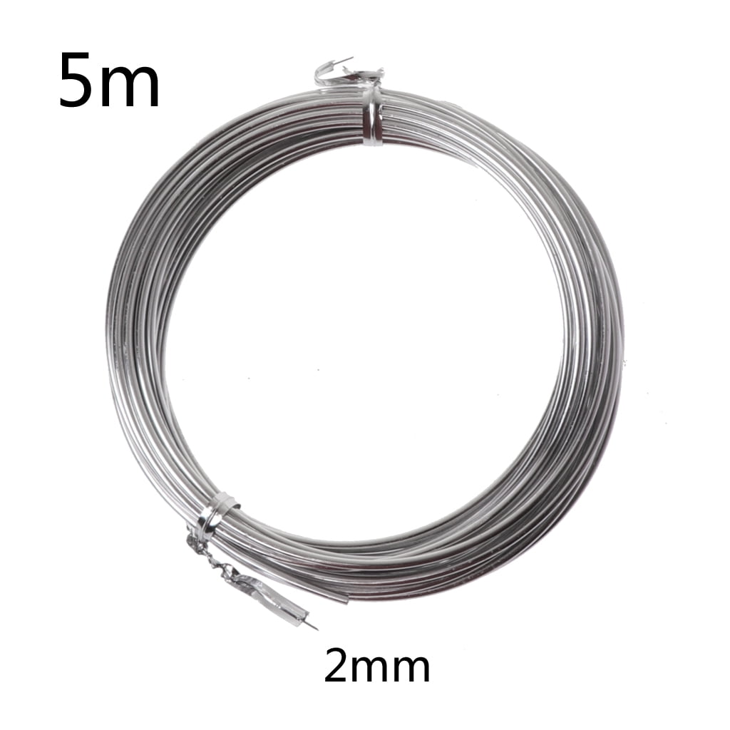 Flexible Aluminum Wire Silver Metal Anodized Aluminum Armature Wire DIY ...