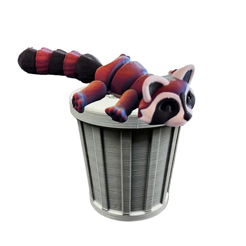 Flexible And Fun Articulated Raccoon Fidget Toy Trash Panda & Garbage ...