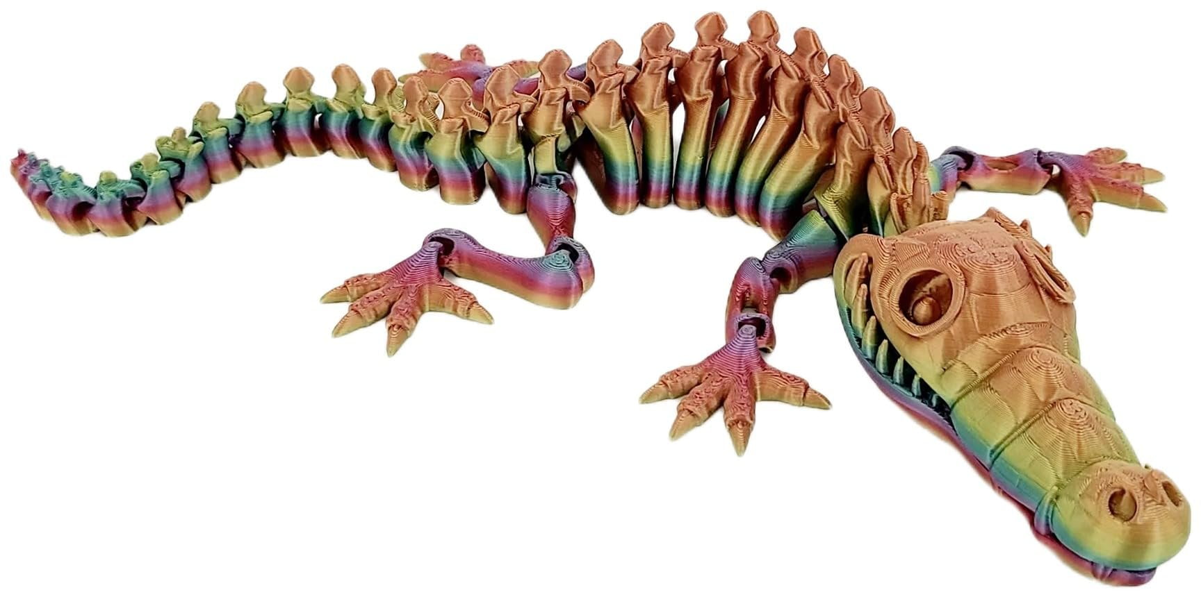 Flexible Articulated Fidget Toys Rainbow, Crocodile - Walmart.com
