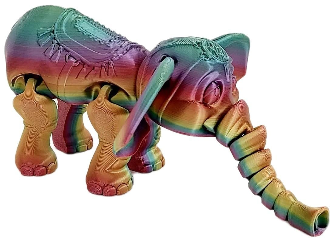 Flexible Articulated Fidget Toys Rainbow, Elephant - Walmart.com