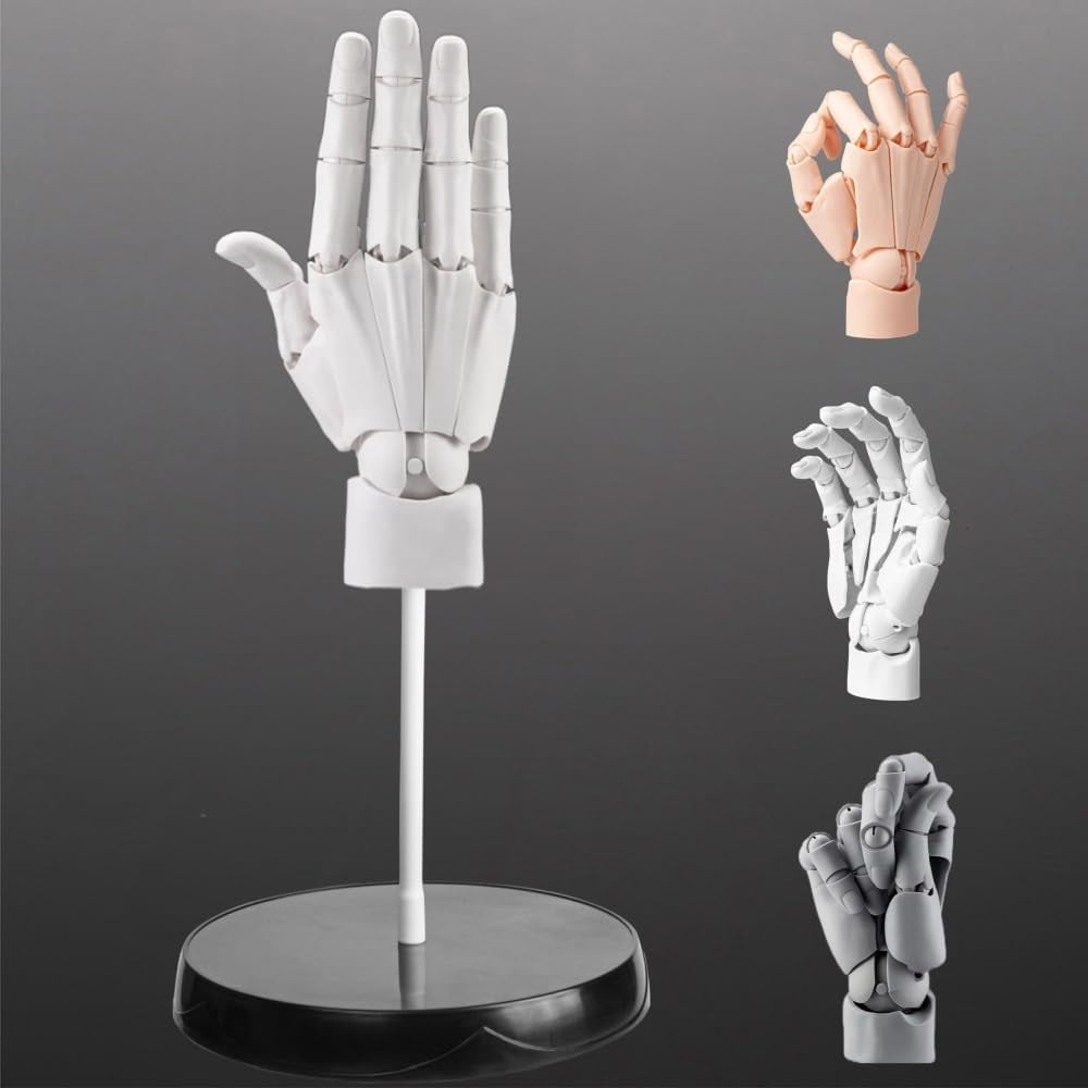 Flexible Artists Hand Model, Adjustable Hand Model for Drawing, Lively ...