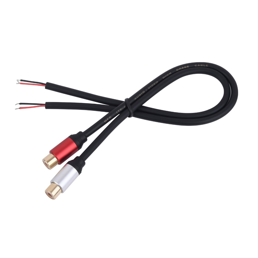 Flexible Auditory Y Splitter Cable Auditory Female to Bare Wire Open ...