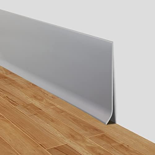 Flexible Baseboard Molding Trim 4 Inch x 100 Feet Self-Adhesive Vinyl ...
