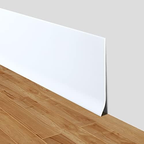 Flexible Baseboard Molding Trim 4 Inch x 200 Feet Self-Adhesive Vinyl ...