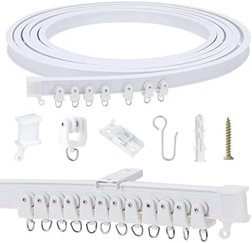 Flexible Bendable Ceiling Curtain Track, 5m (16.4ft), Ceiling Track ...