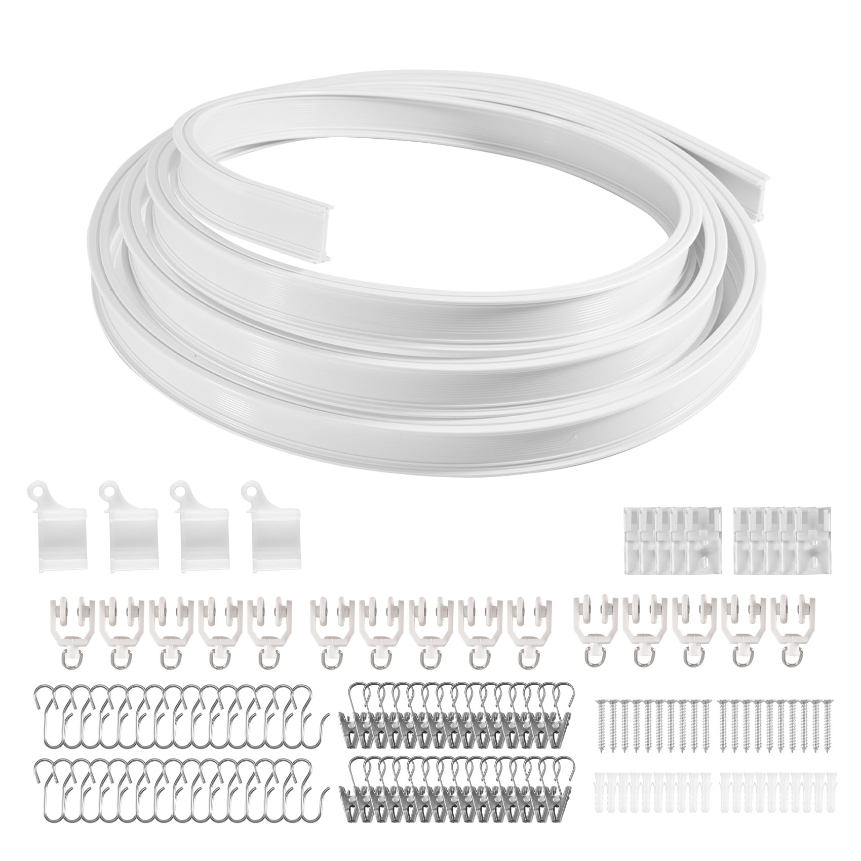 Flexible Bendable Ceiling Curtain Track, Ceiling Mount for Curtain Rail ...