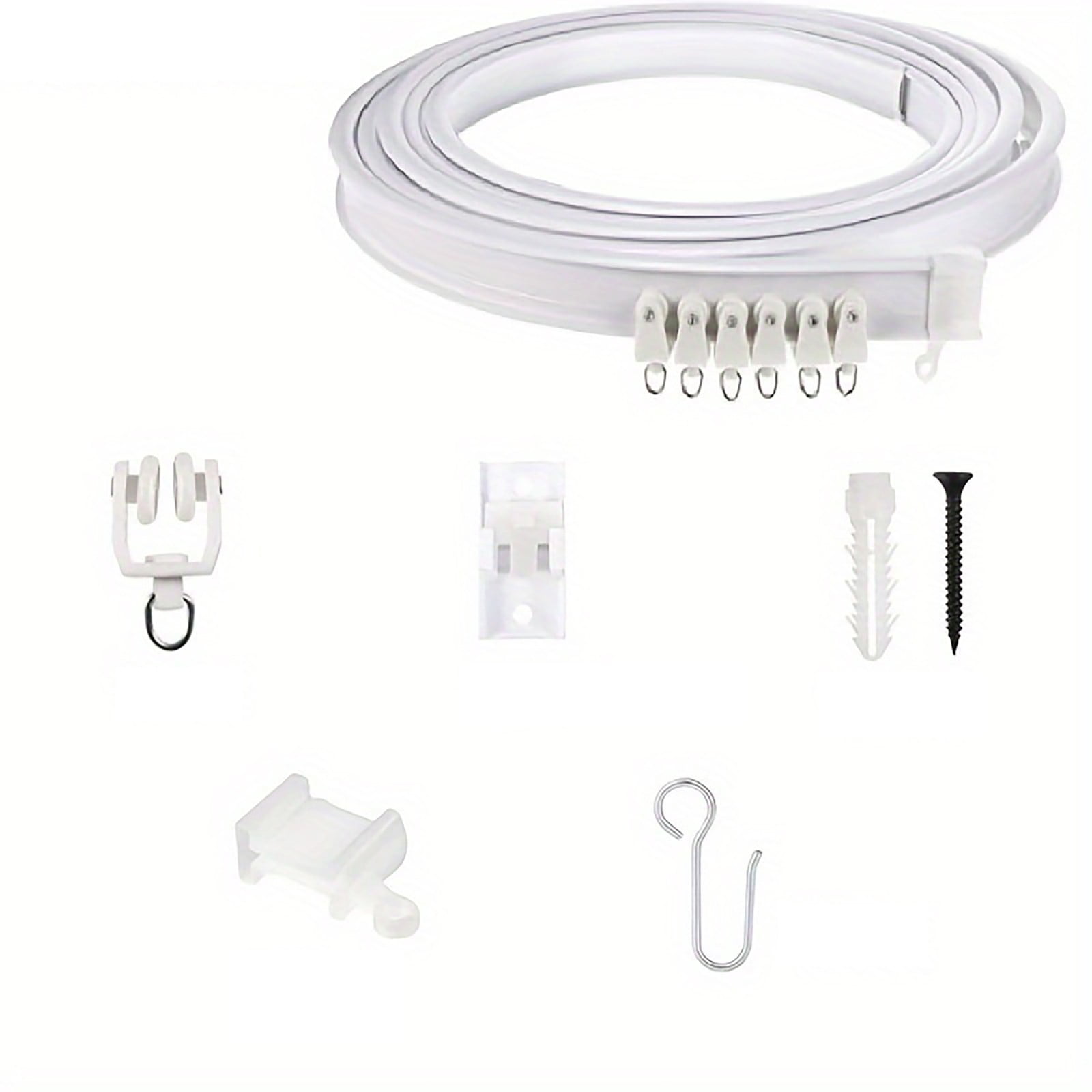 Flexible Bendable Ceiling Curtain Track System U Shape Rail with Smooth ...