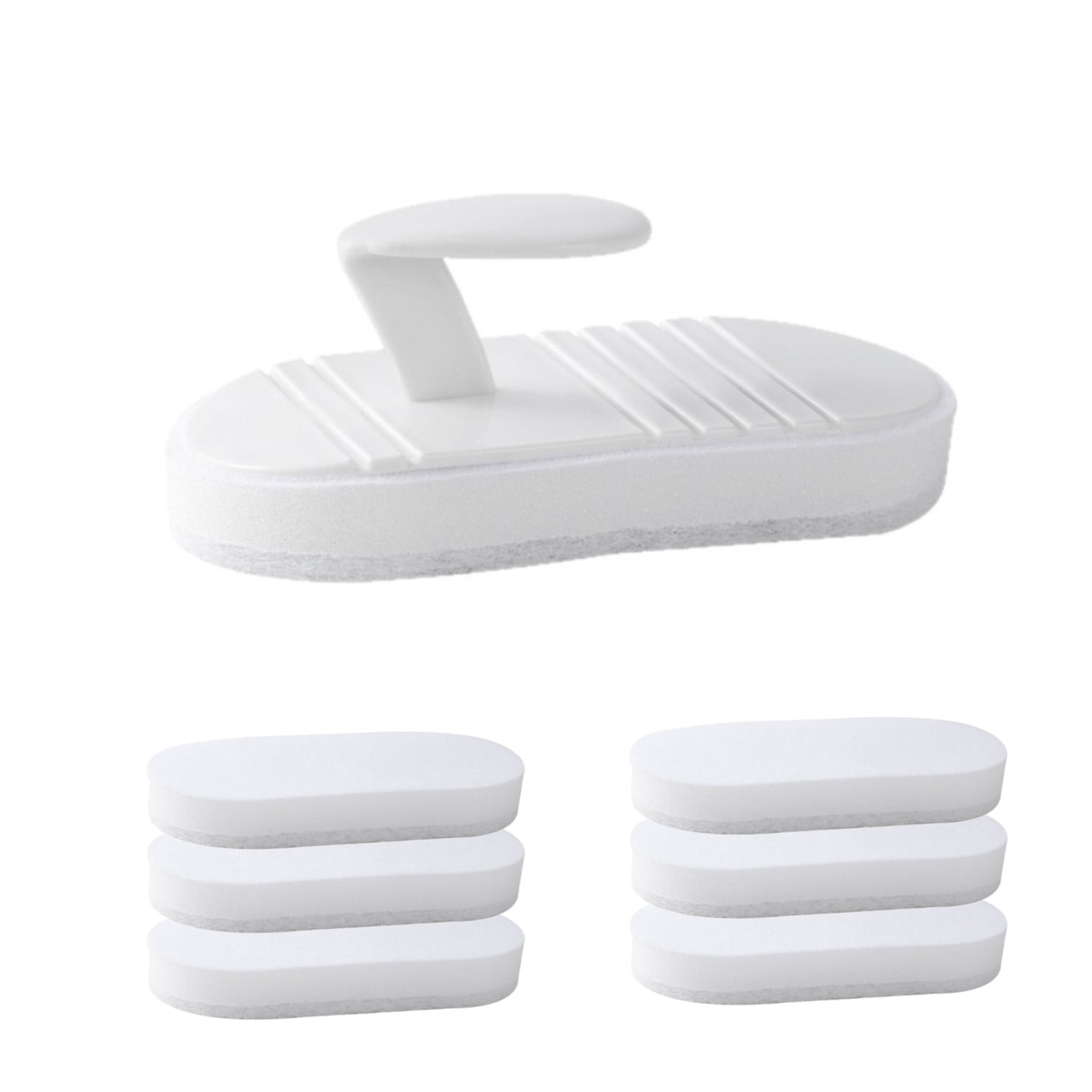 Flexible Bendable Cleaning Brush with Handle & Sponge Scrubber for Bath ...