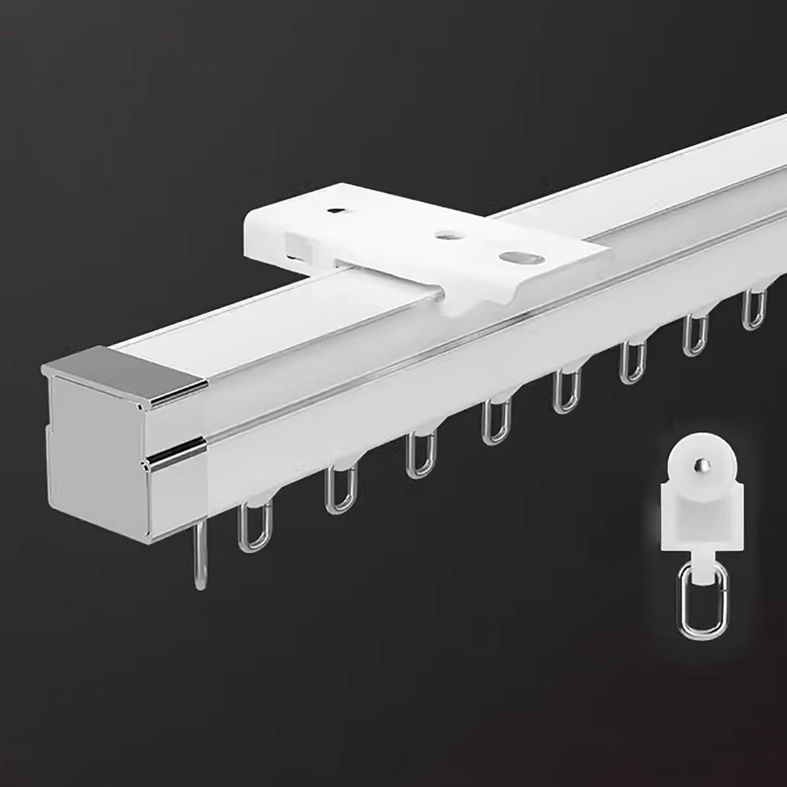 Flexible Bendable Curved Curtain Track, 4 8 12 16 20 24 28 32 Ft Long ...