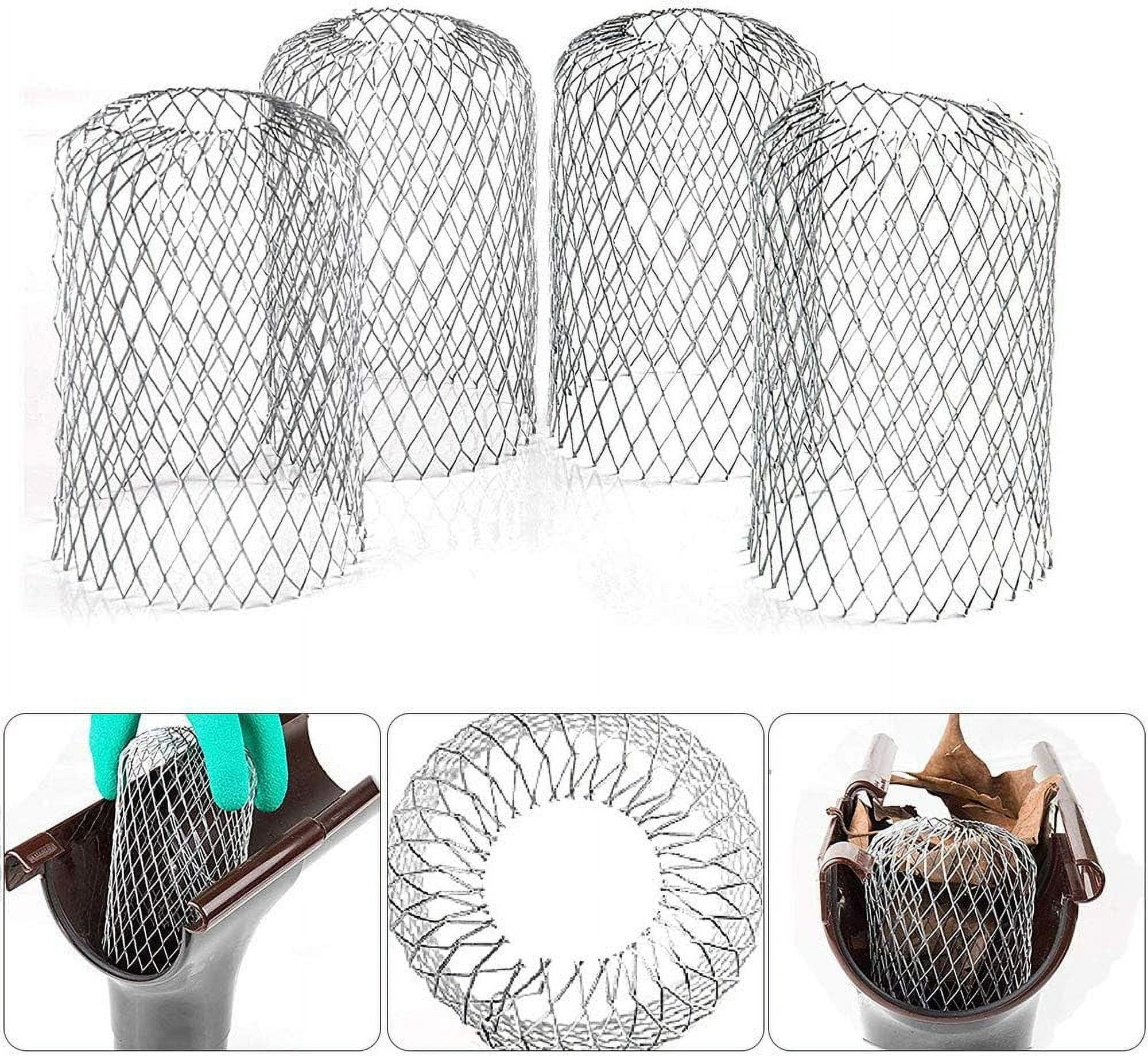 Flexible And Bendable Mesh Guard, Expandable Gutter Downspout Filter ...