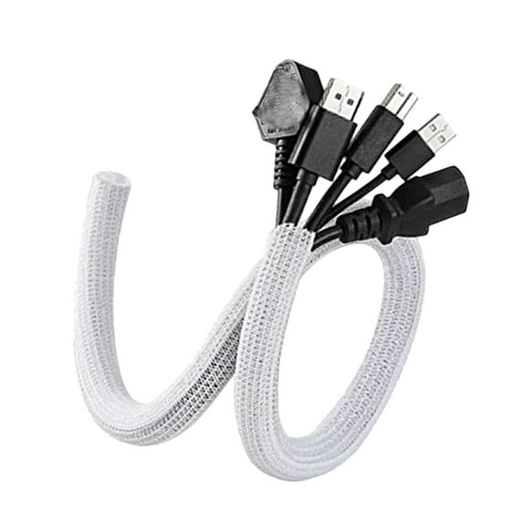 Flexible Cable Sleeve Covers Braided Wire Protectors Pet Chew Resistant ...