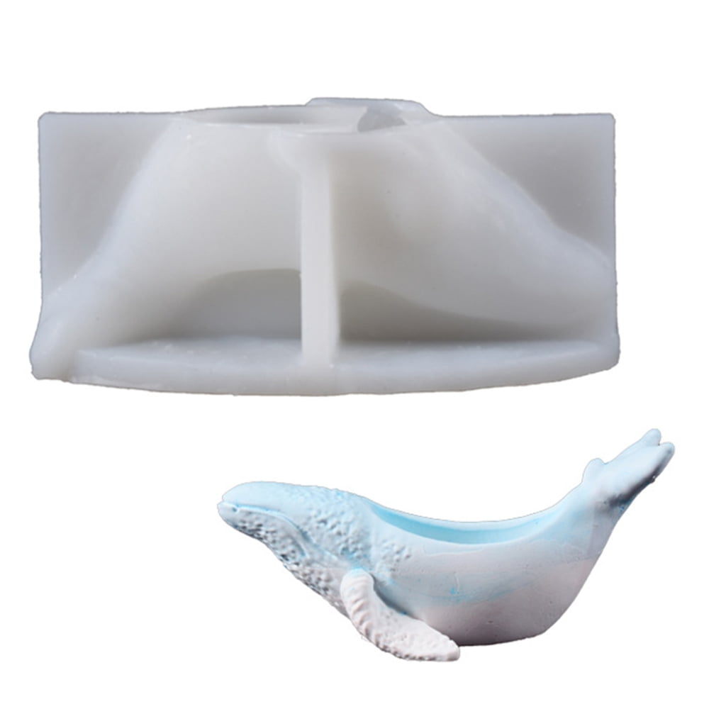 Flexible Candle Cup Molds Crafting Moulds Whale Shape Easy Demolding ...
