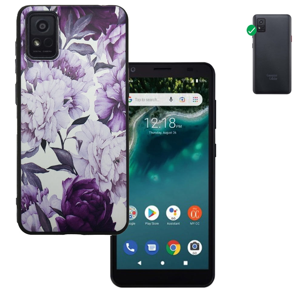 Flexible Case for ZTE Avid 589 (Consumer Cellular), (Gel Rose ...