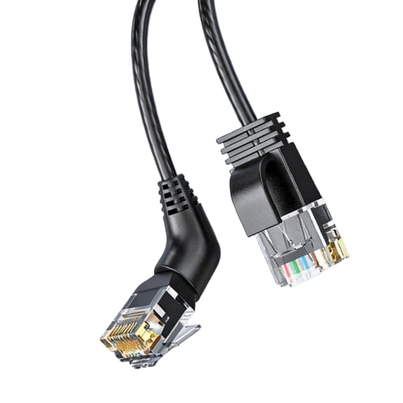Flexible Cat6A Networking Cord 10 Gigabit Shielded Connector Easy ...