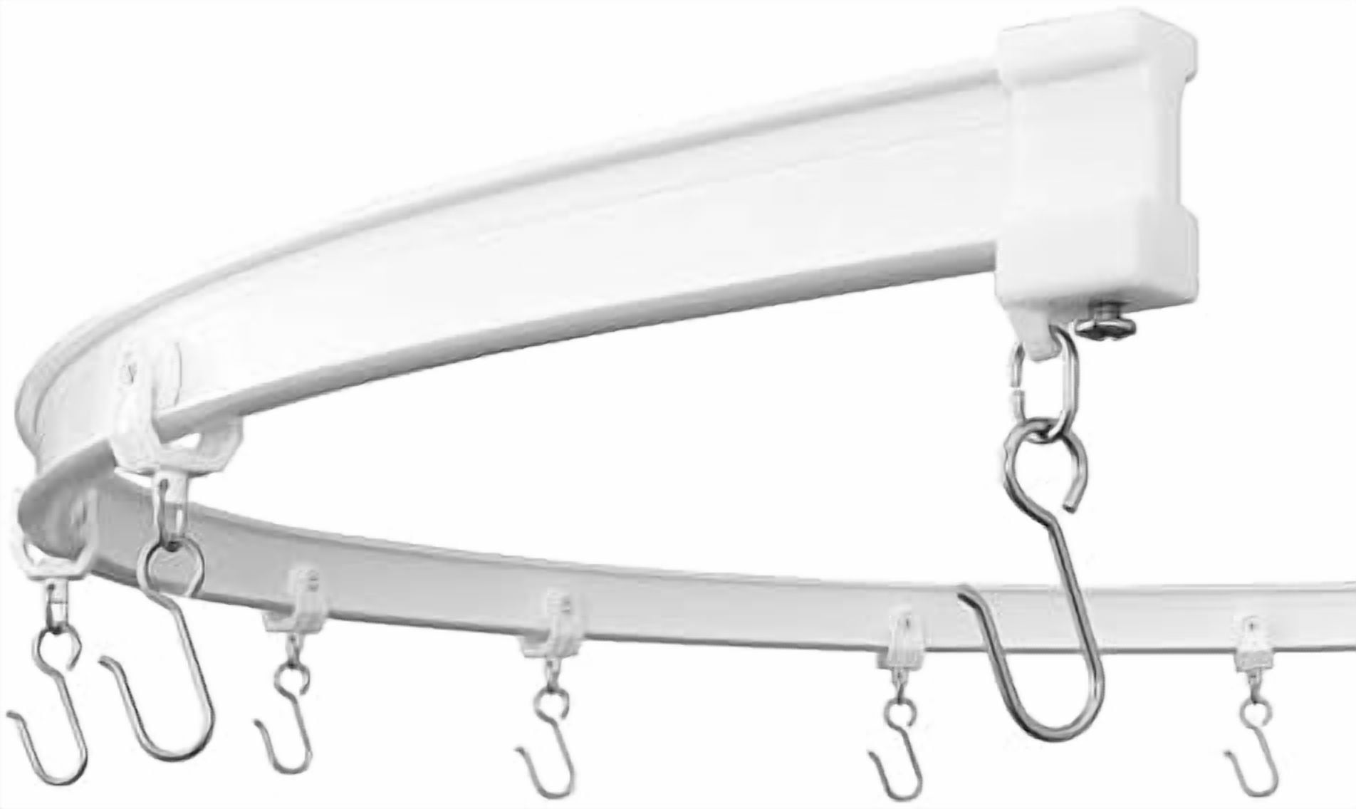 Flexible Ceiling Mount Curtain Track (20 ft), Hospital Curtain Track ...