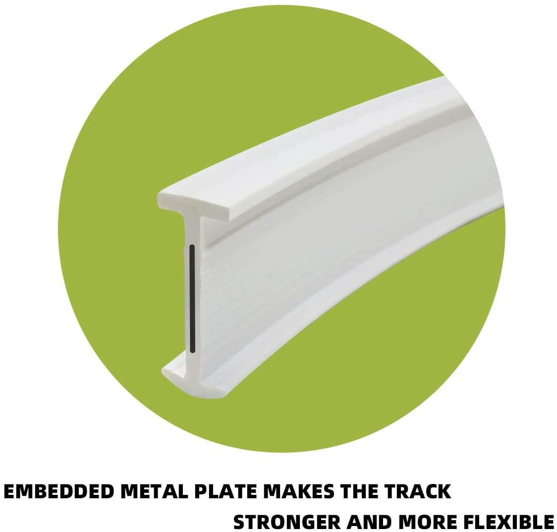 Flexible Ceiling Mount Curtain Track (20 ft), Hospital Curtain Track ...