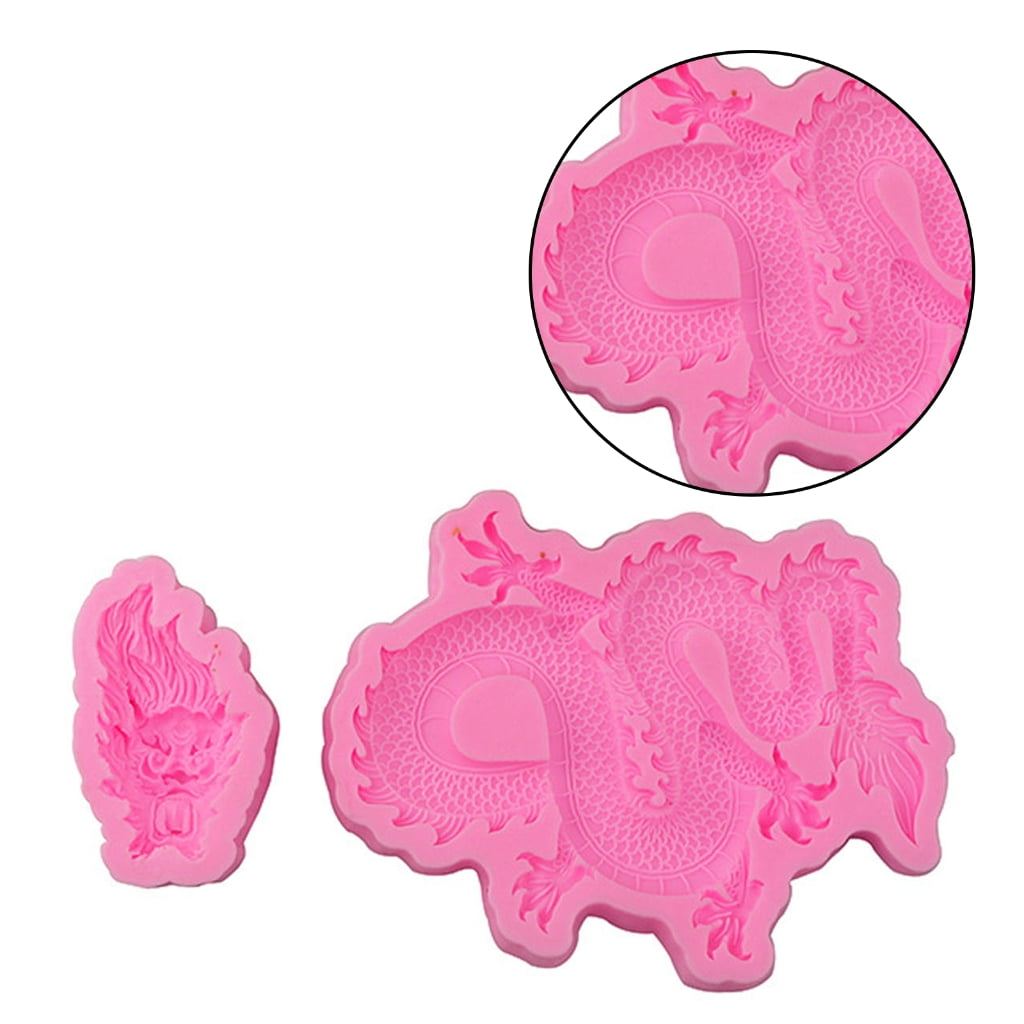 Flexible Chinese Dragon Silicone Mold Craft Molds Silicone Chocolate ...
