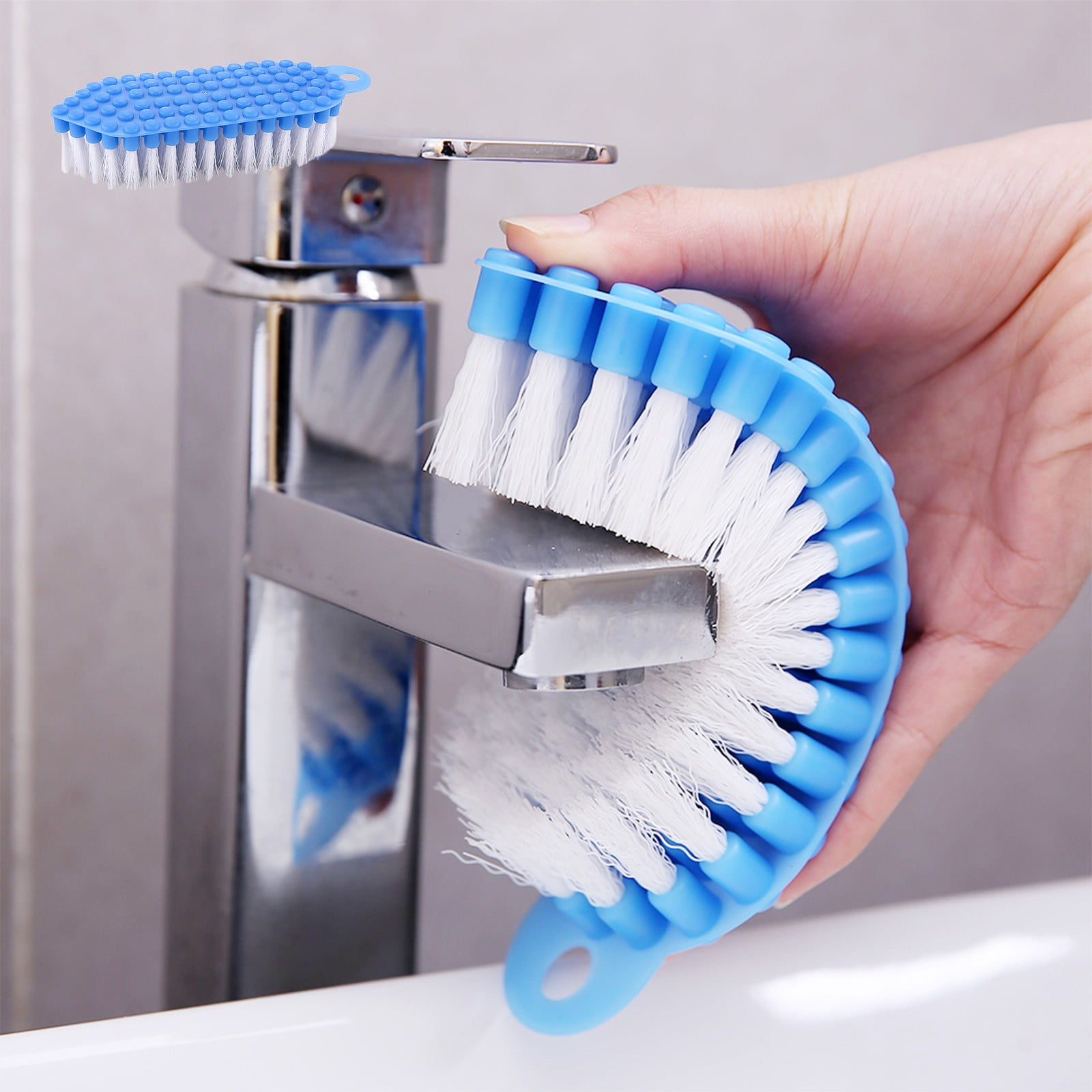 Flexible Cleaning Brush with Wavy Brush Head - Water Repellent ...