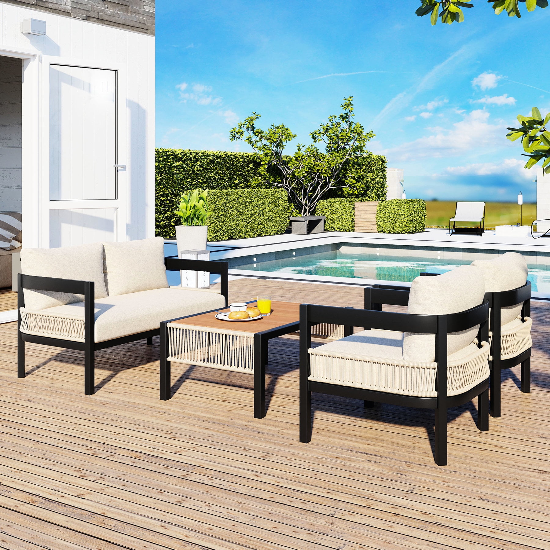 Flexible Combination Sofa Set+Convenient for Gatherings"-"Outdoor ...