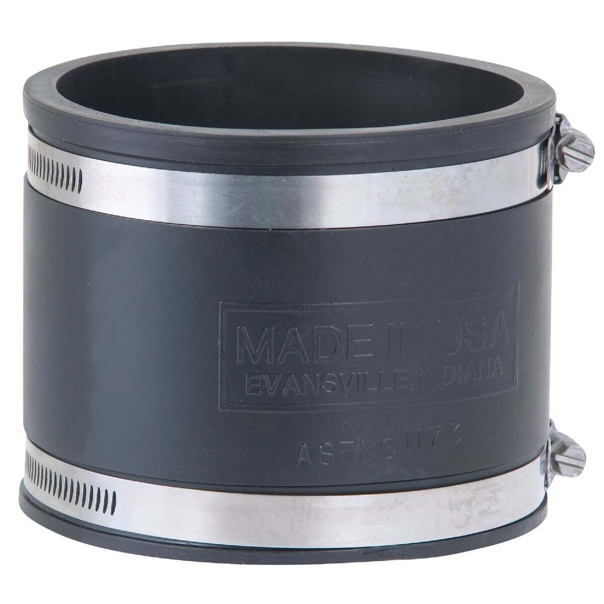 Fernco 1056-44 4-in. Flexible PVC Pipe Coupling for Cast Iron and ...