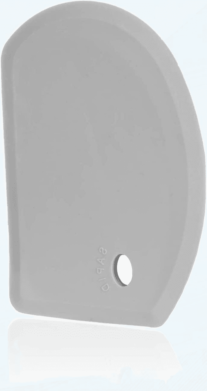 Flexible Curved Edge Silicone Bowl Scraper(5.98"×4.3"), Food Grade ...