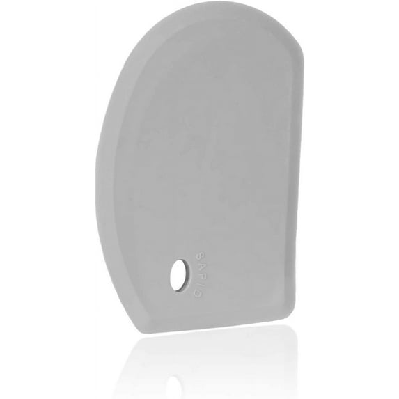 Flexible Curved Edge Silicone Bowl Scraper(5.98"x4.3"), Food Grade ...