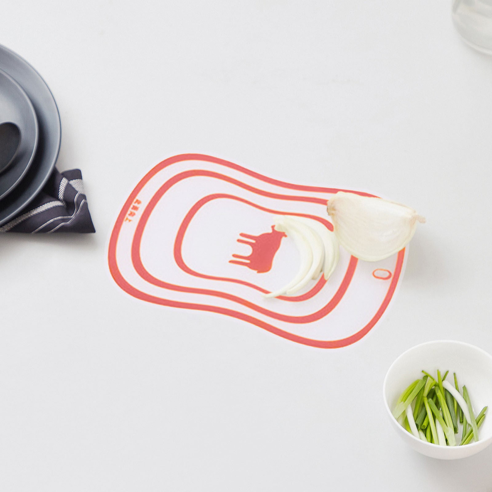 Flexible Cutting Board Kitchen - 8x6in Bending Food Prep Mat, Non-Slip ...