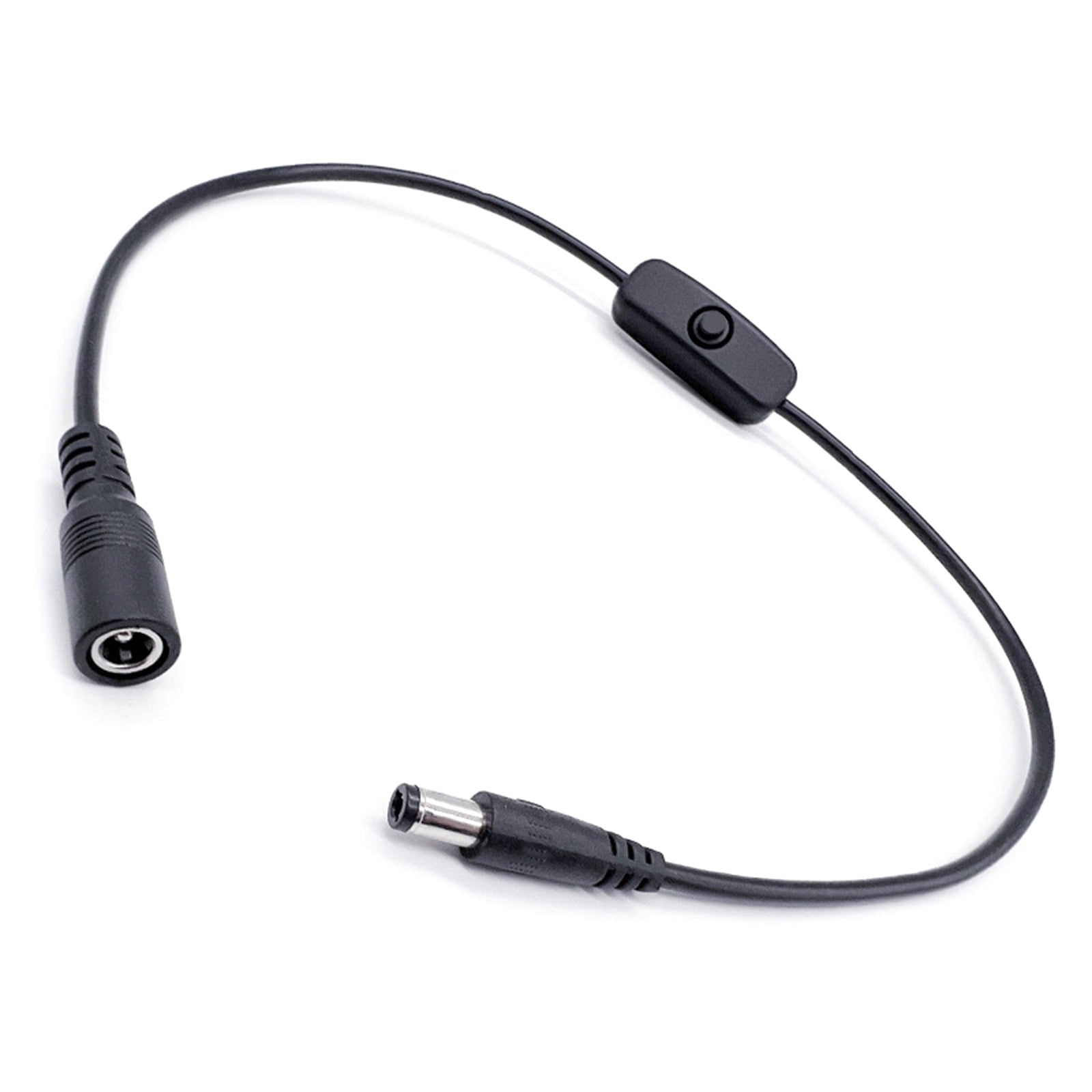 Flexible DC5521 Female to Male Extension Cord With Push Button Switches ...