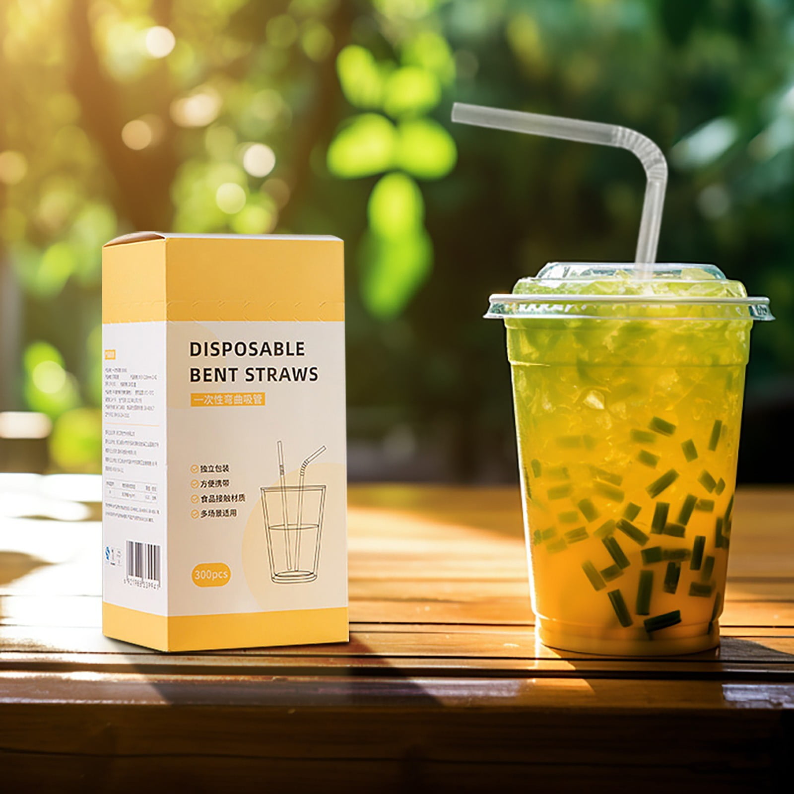 Flexible Disposable Drinking Straws Bulk PCS 100 or 300 Count ...