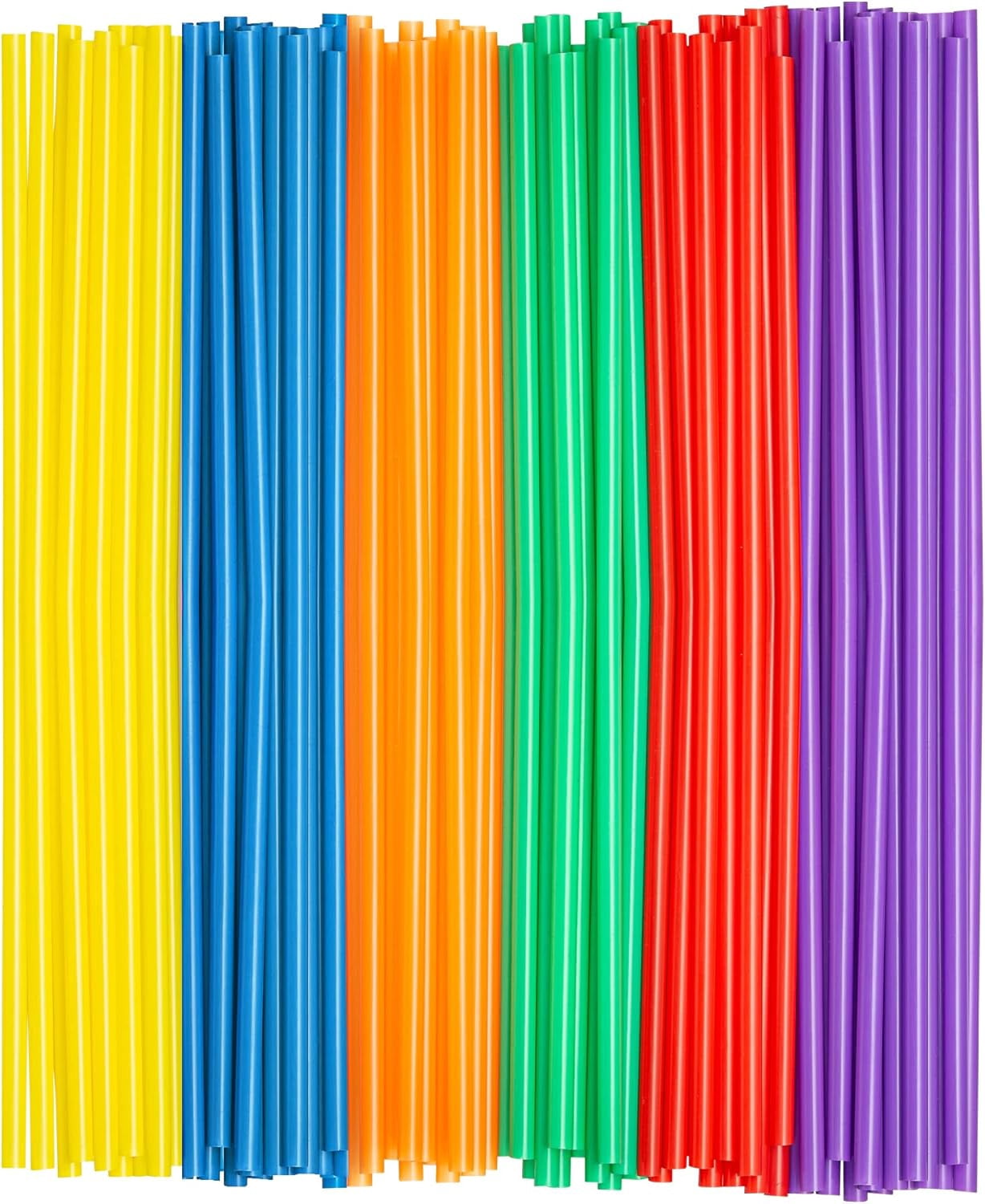 Flexible Disposable Plastic Straws - Multicolor Stripes - Walmart.com
