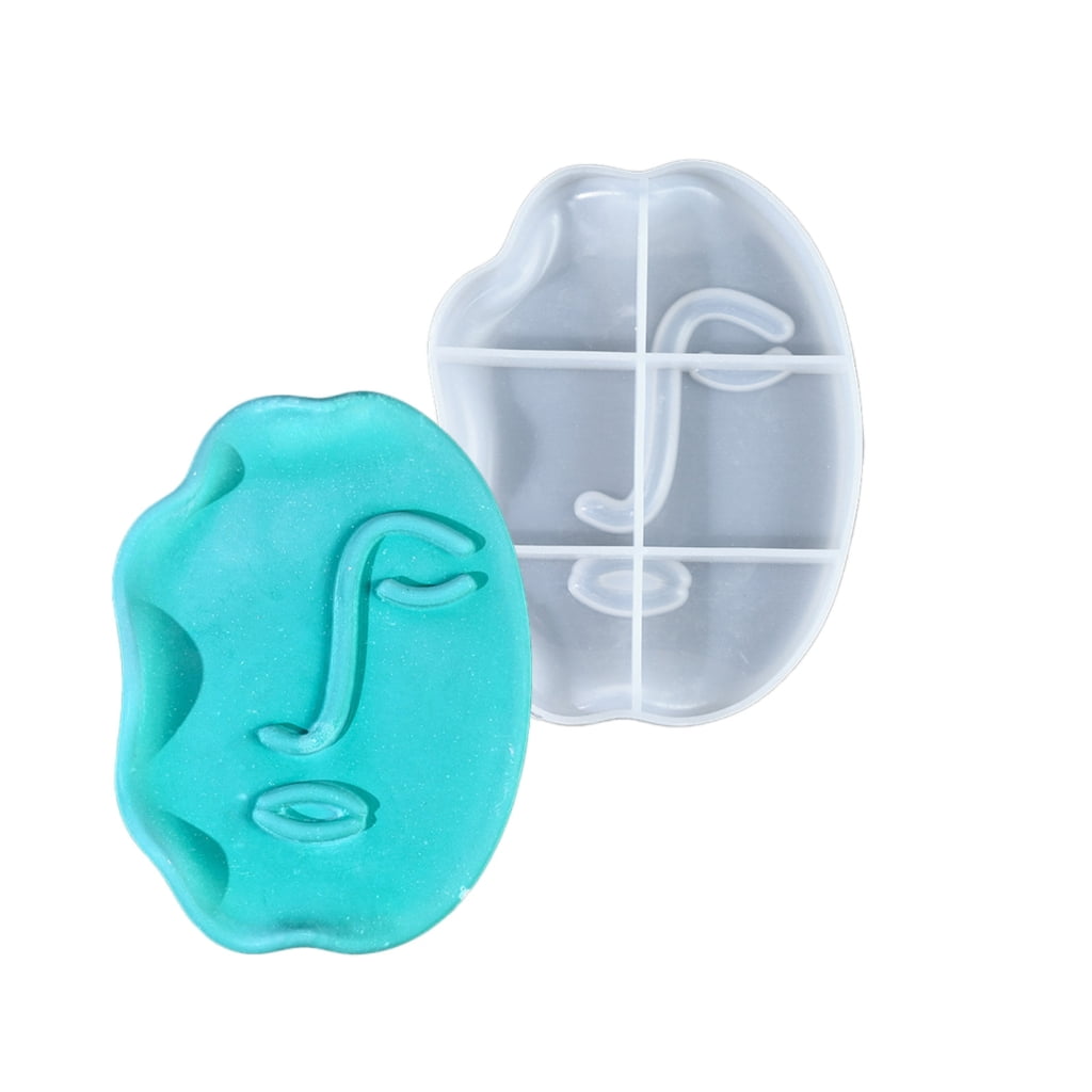 Flexible Distorted Human Face Mold Artistic Twisted Face Silicone Trya ...