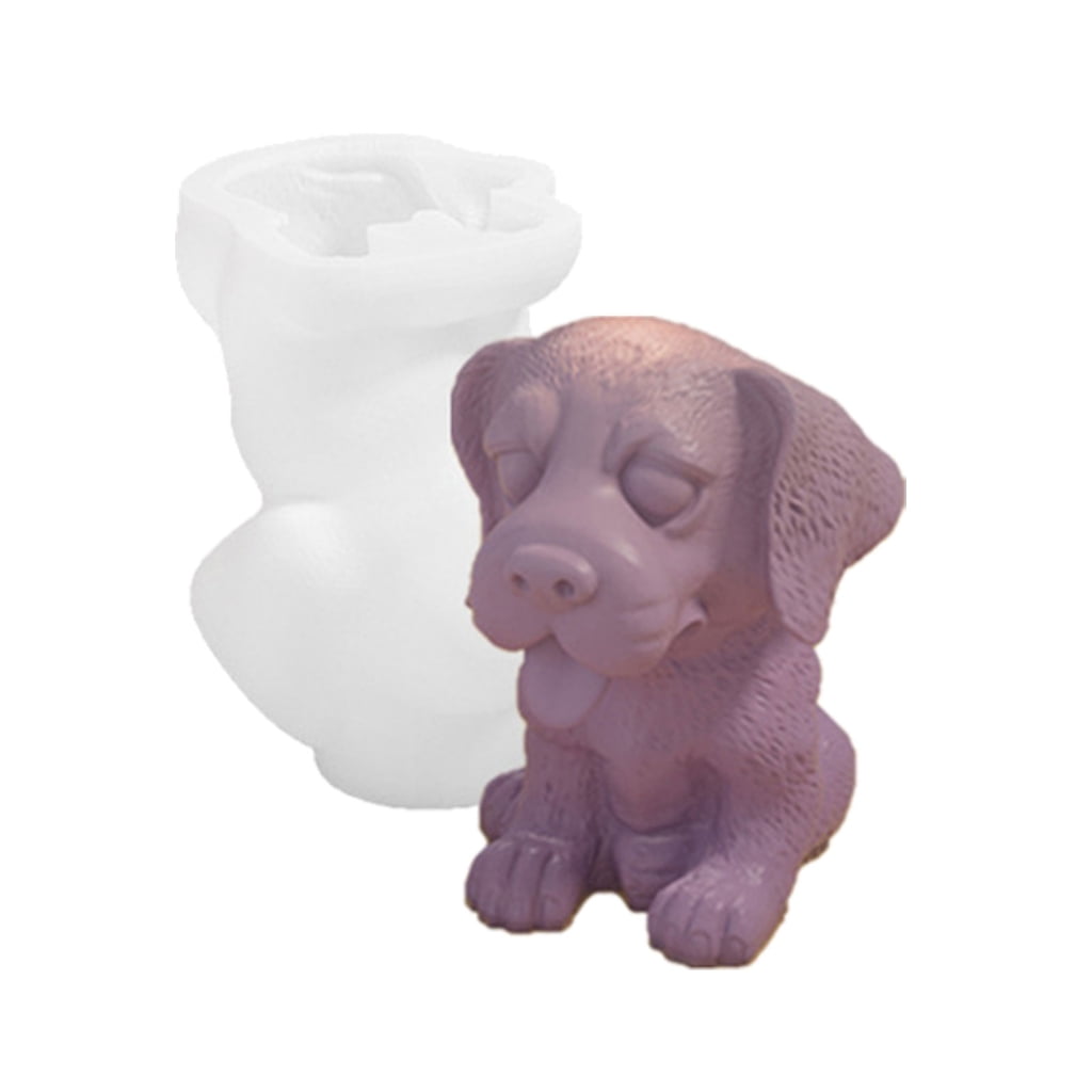 Flexible Dog Silicone Mold for Crafts and Decorations Dog Figurine ...