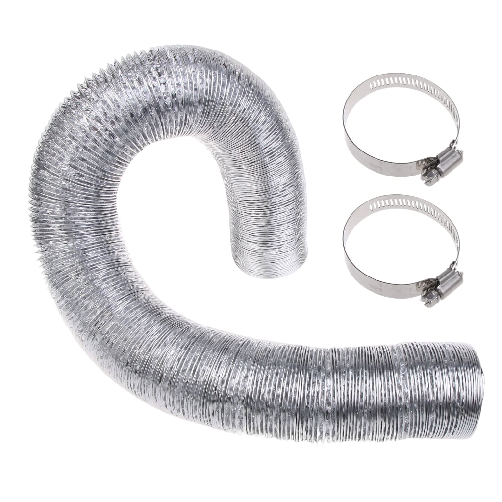 Flexible Dryer Vent Hose Aluminum Air Ducting Smoke Pipe with 2Screw ...